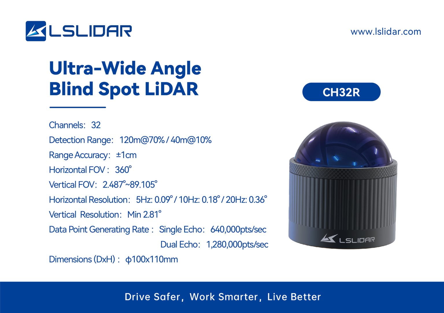 LSLiDAR's CH32R & C32W LiDARs: Mass Production for Enhanced Low-Speed ...