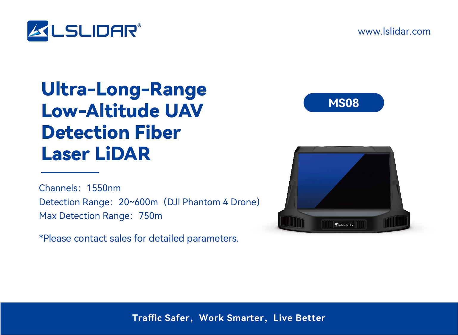 LSLiDAR MS08 Ultra-Long-Range Low-Altitude Surveillance LiDAR: Building ...